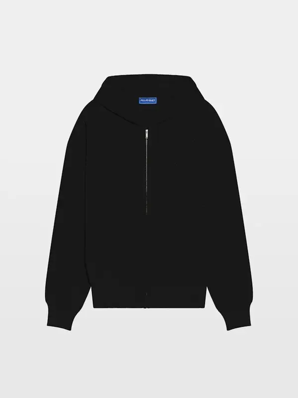 Zadig&Voltaire Camille Cashmere Zip-up Hooded Cardigan - Black