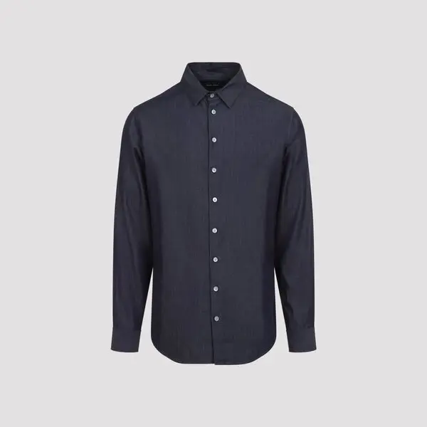 Giorgio Armani Cotton Shirt - Blue