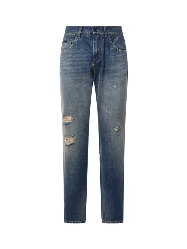 Dolce & Gabbana 100% Cotton Jeans - Multicolor