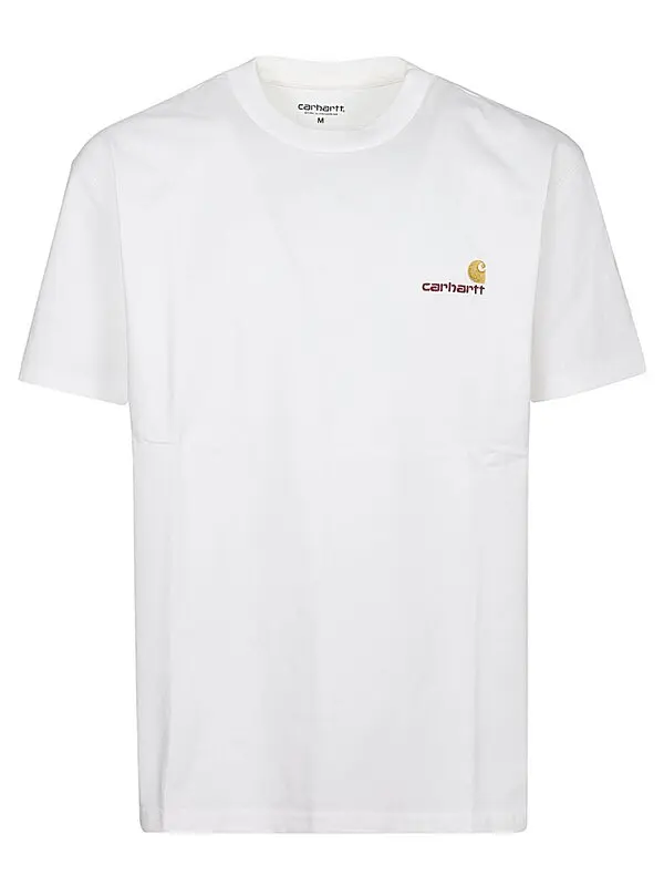 Carhartt Work In Progress American Script T-shirt Size - White