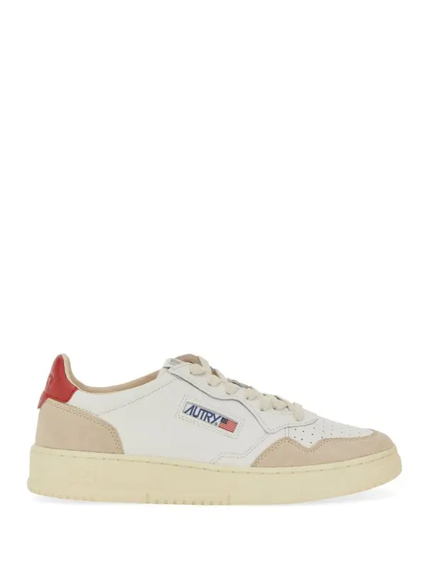 AUTRY Leather-skin Sneaker With 4 Cm Rubber Sole - Multicolour