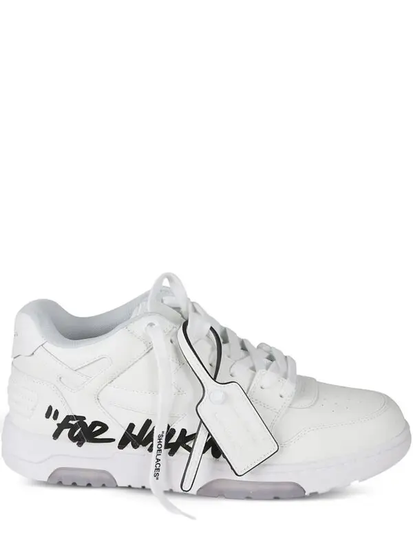 Off-White Minimalist Cow Leather Sneakers - Black