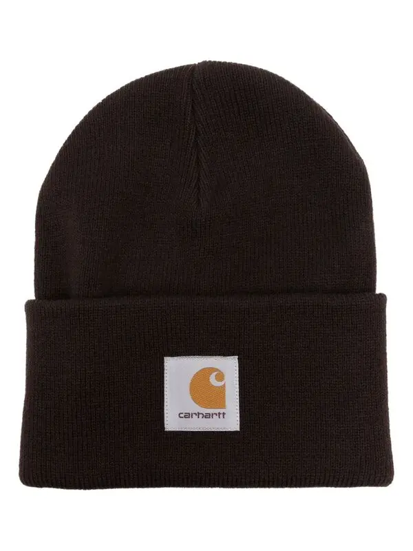 Carhartt Work In Progress Logo Beanie - Brown