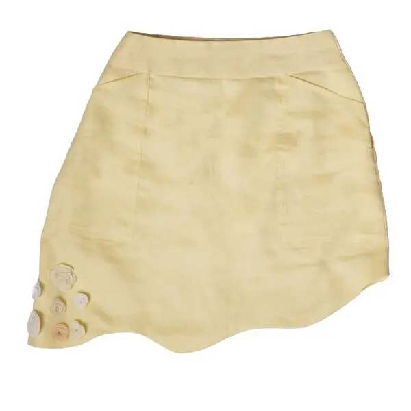 MUDA CLOTHING FZ LLC Daisy Mini Skirt With Floral Embroidery