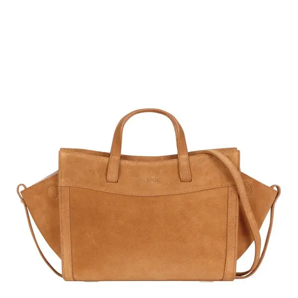 SAONARA BRAND Saonara Suede Mini Shopping Bag - Brown