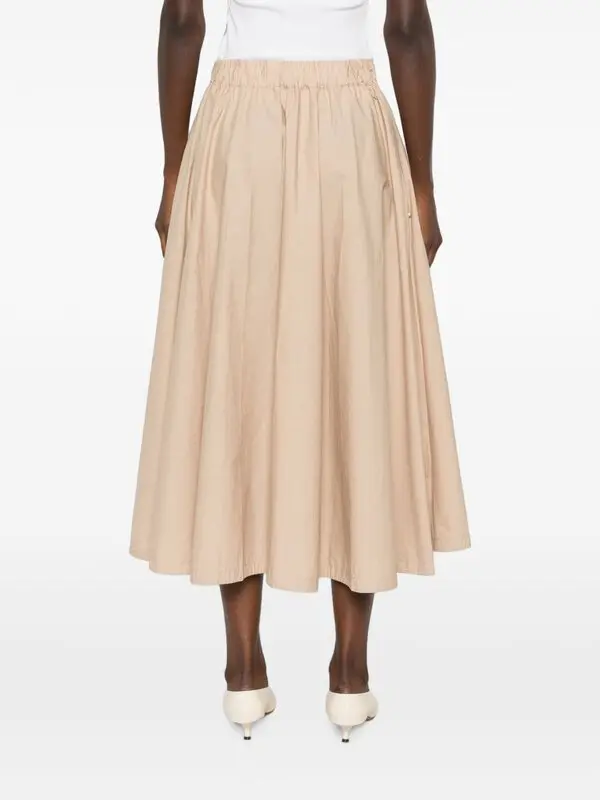 WHITE SAND Cotton Long Skirt