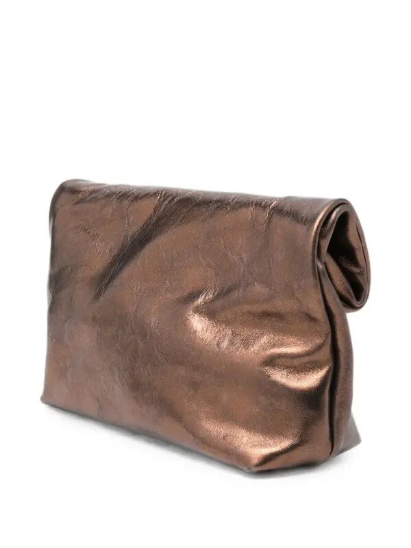 CORTANA Delhi Small Leather Clutch - Brown