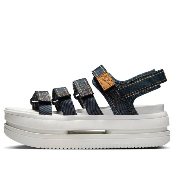 Nike Icon Classic Se Platform Sandals - Armory Navy/sail/flax