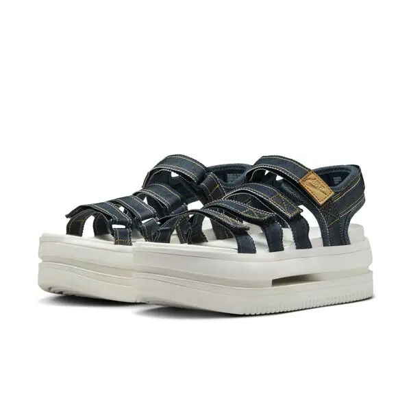 Nike Icon Classic Se Platform Sandals - Armory Navy/sail/flax