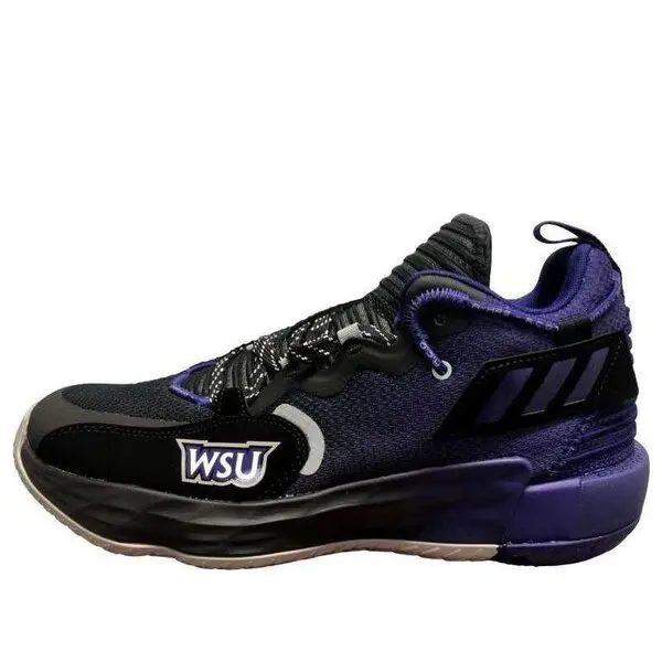 Adidas Dame 7 Extply 'weber State' Sneakers - Black/purple