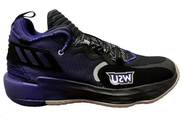 Adidas Dame 7 Extply 'weber State' Sneakers - Black/purple