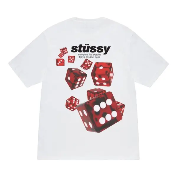 StÜssy Rollers T-shirt Relaxed Fit - White