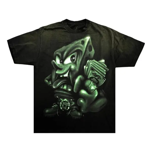 TRAVIS SCOTT X Spongebob Mr Krabs T-shirt - Black
