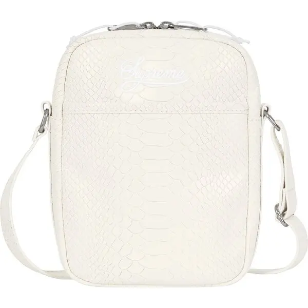 Supreme X Nike Leather Shoulder Bag Ss25 Snakeskin