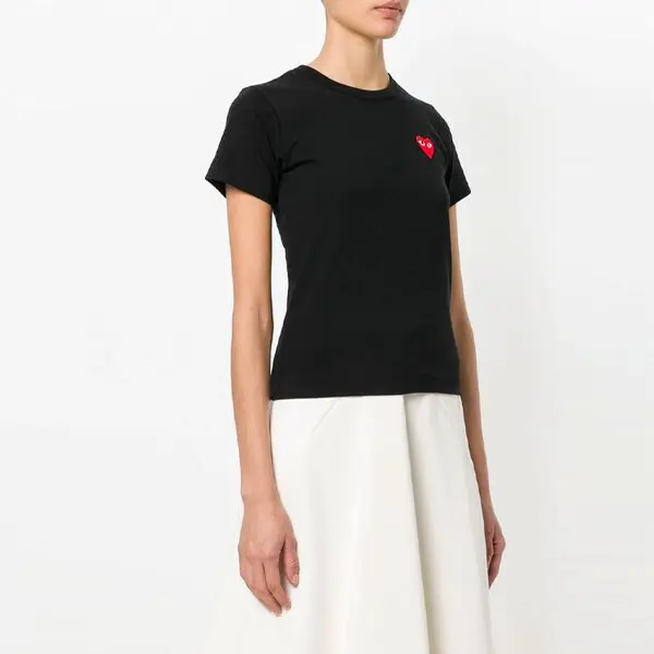 Play Comme Des Garcon Emblem T-shirt - Black