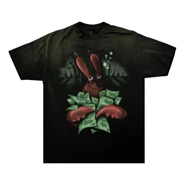 TRAVIS SCOTT X Spongebob Money T-shirt - Black