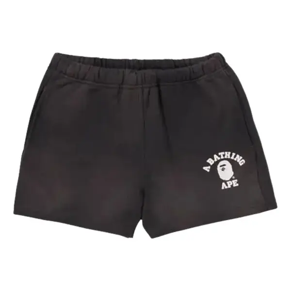 A BATHING APE Vintage Washed College Sweat Shorts