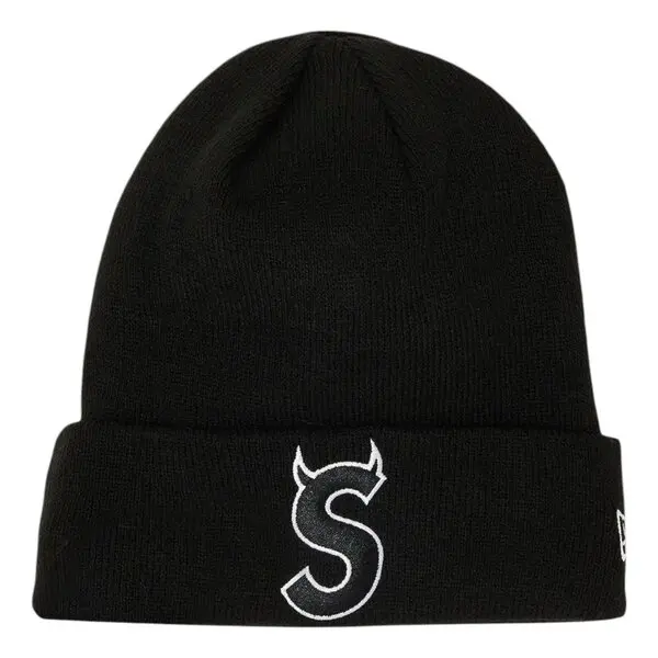 Supreme X New Era S Logo Beanie - Black