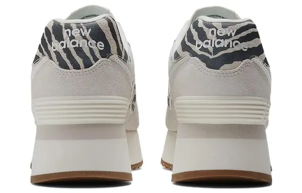 NEW BALANCE 574+ Platform Sneakers - White/beige