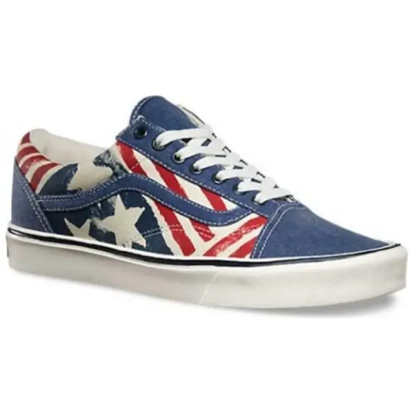VANS Old Skool Lite Sneakers - Blue/white/red