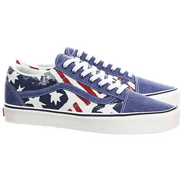 VANS Old Skool Lite Sneakers - Blue/white/red