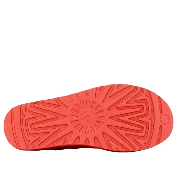 UGG Classic Mini Side Logo Ankle Boots - Samba Red/black