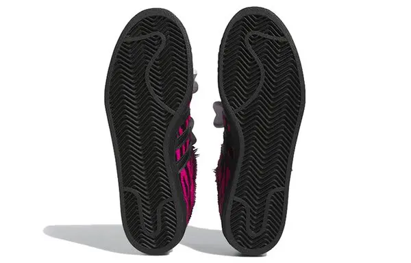 Adidas X Jeremy Scott "bones Pink Zebra" Campus 80s Sneakers