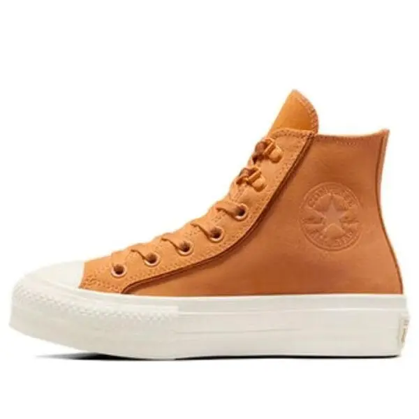 CONVERSE Lift Platform Suede High Top - Yellow/white
