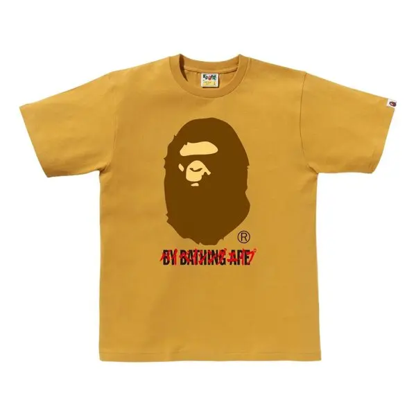 A BATHING APE Katakana Bathing Ape Tee - Yellow
