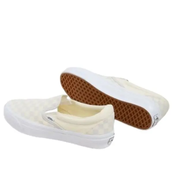 VANS Checkerboard Slip-on Sneakers - Checkerboard/lunar Rock Grey