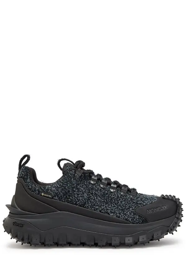 Moncler Trailgrip Apex Gtx Brushed Suede Sneakers - Blue