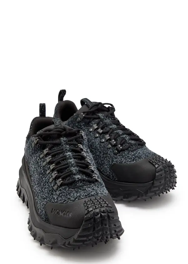 Moncler Trailgrip Apex Gtx Brushed Suede Sneakers - Blue