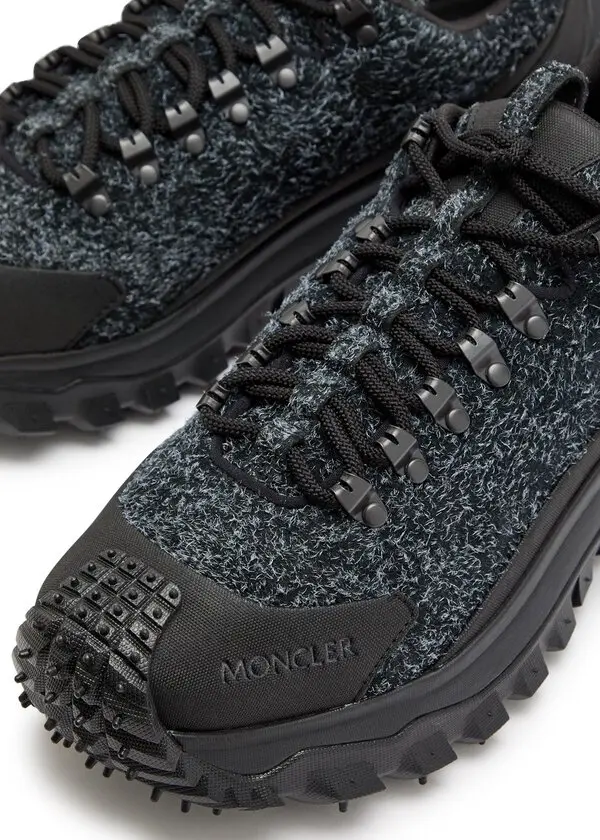 Moncler Trailgrip Apex Gtx Brushed Suede Sneakers - Blue