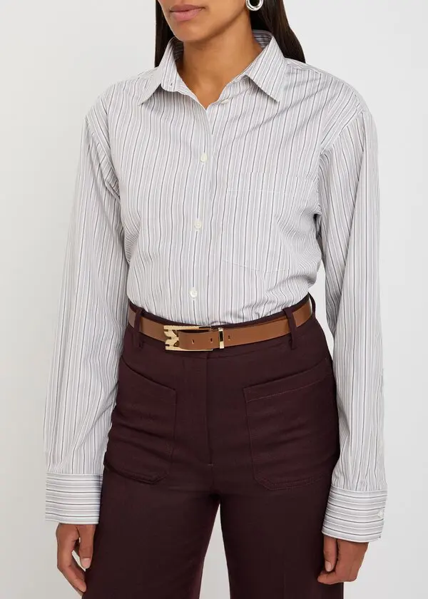 Victoria Beckham Pin Buckle Leather Belt