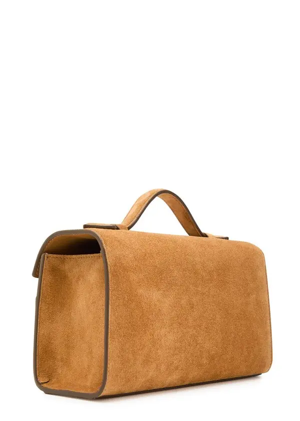 Savette Symmetry Suede Pochette - Tan