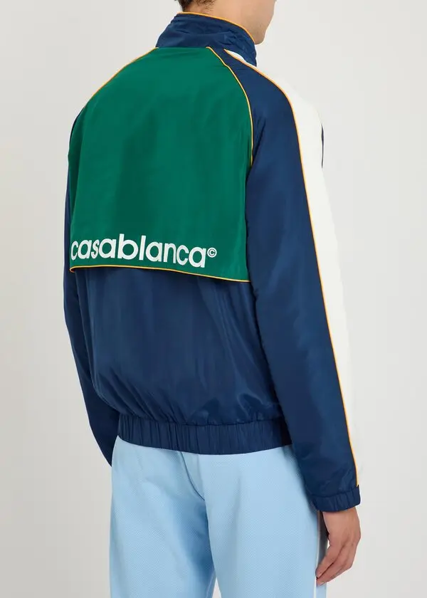 Casablanca Logo Colourblock Shell Jacket