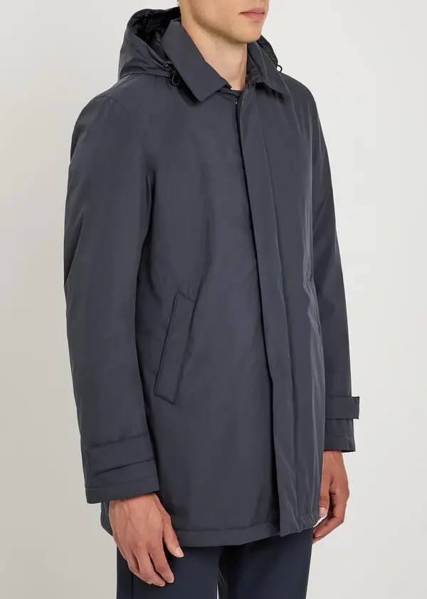 Herno Waterproof Padded Hooded Shell Jacket