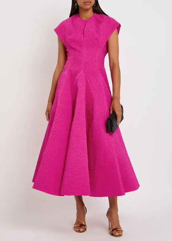 ROKSANDA Rova Cloqué Midi Dress