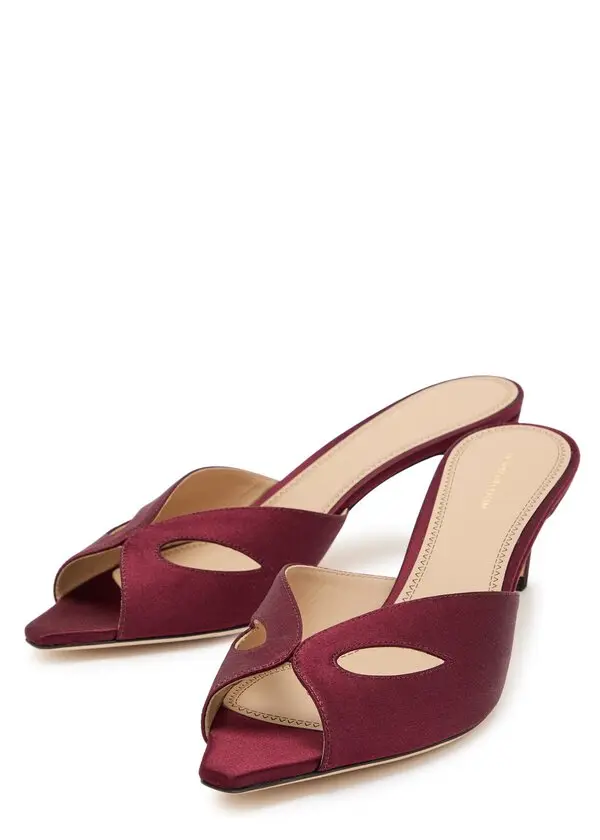 Victoria Beckham Harlow Mask 55 Satin Mules