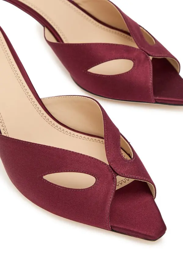 Victoria Beckham Harlow Mask 55 Satin Mules