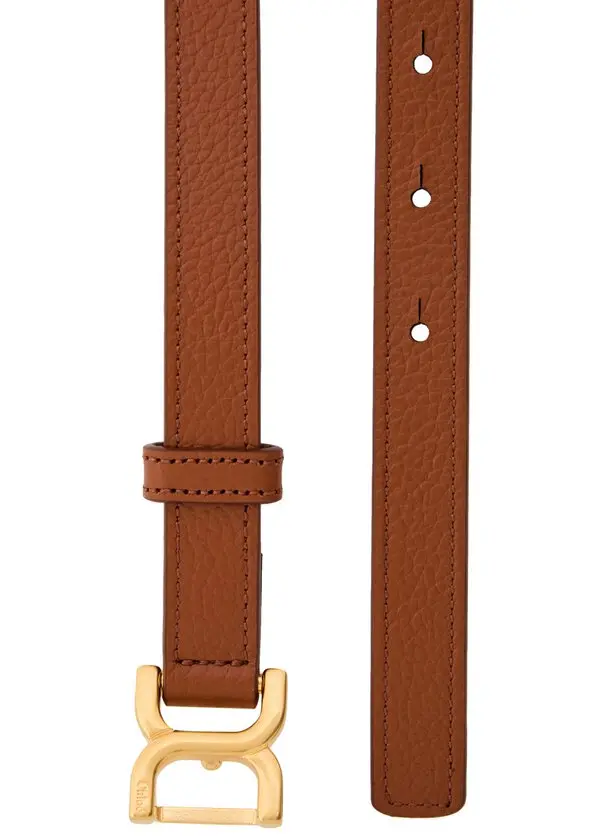 Chloé Marcie Grained Leather Belt