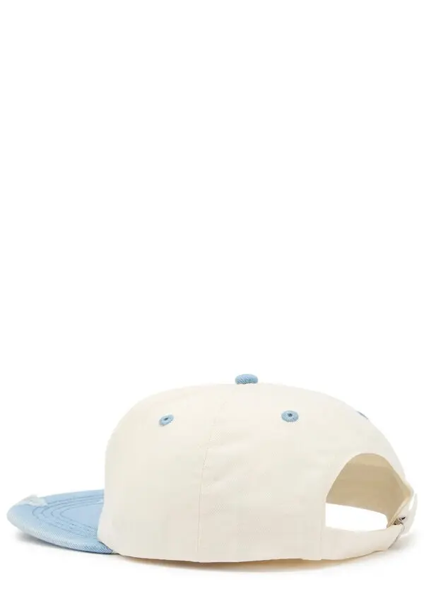 PICANTE Peaks Embroidered Cotton And Denim Cap
