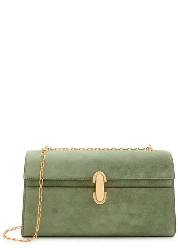 Savette Chain Symmetry Suede Pochette