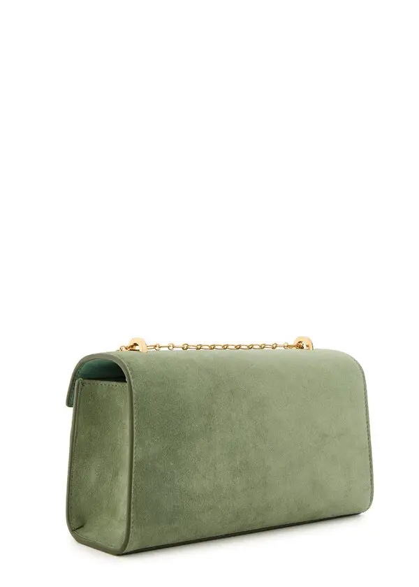 Savette Chain Symmetry Suede Pochette