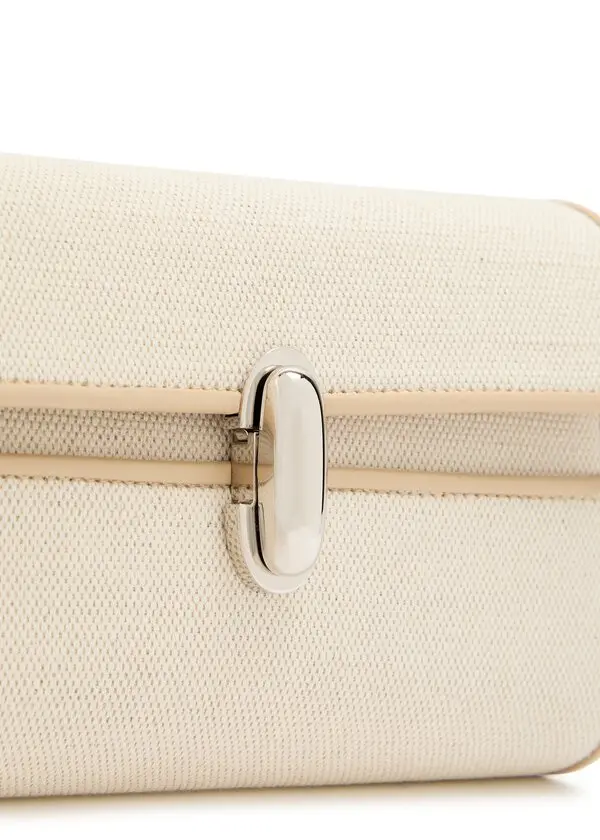 Savette Symmetry Canvas And Leather Mini Bag