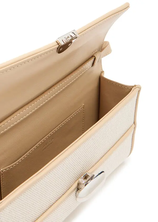 Savette Symmetry Canvas And Leather Mini Bag