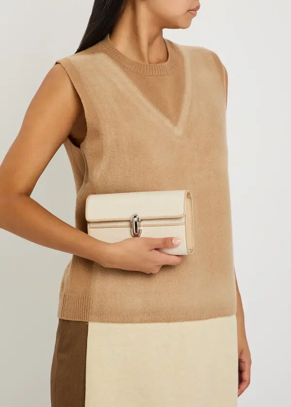 Savette Symmetry Canvas And Leather Mini Bag