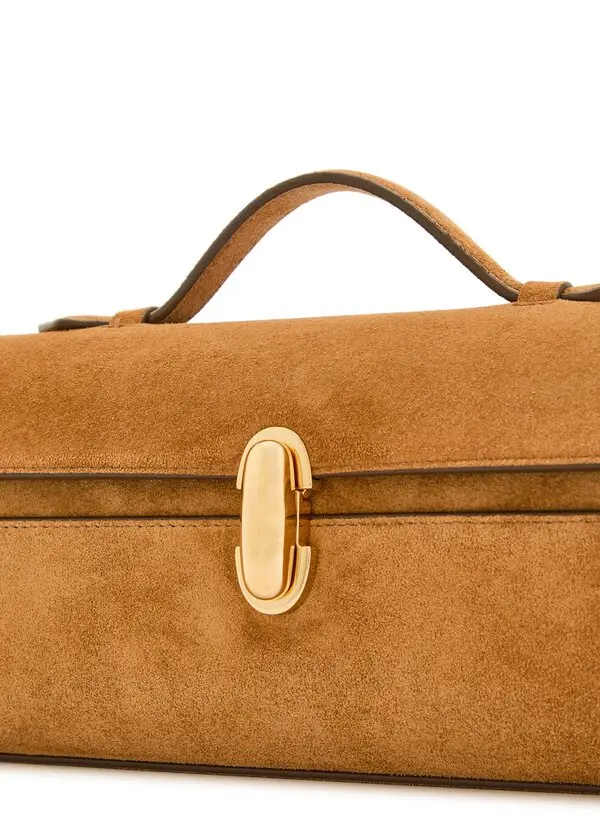 Savette Slim Symmetry Suede Pochette