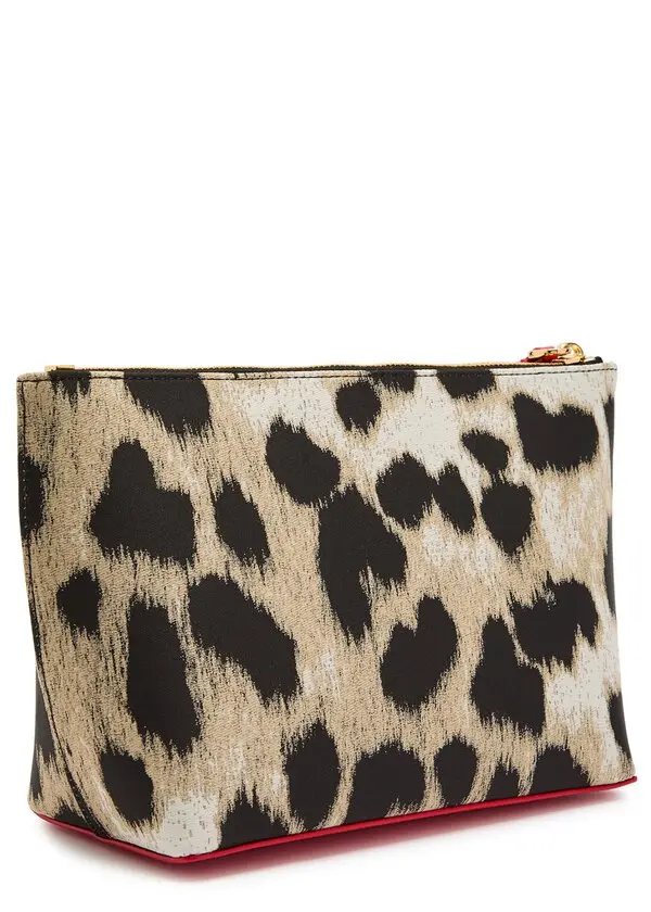Givenchy Small Leopard-jacquard Woven Pouch