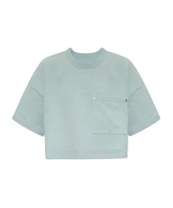 Bottega Veneta Cropped T-shirt With Pocket Detail - No